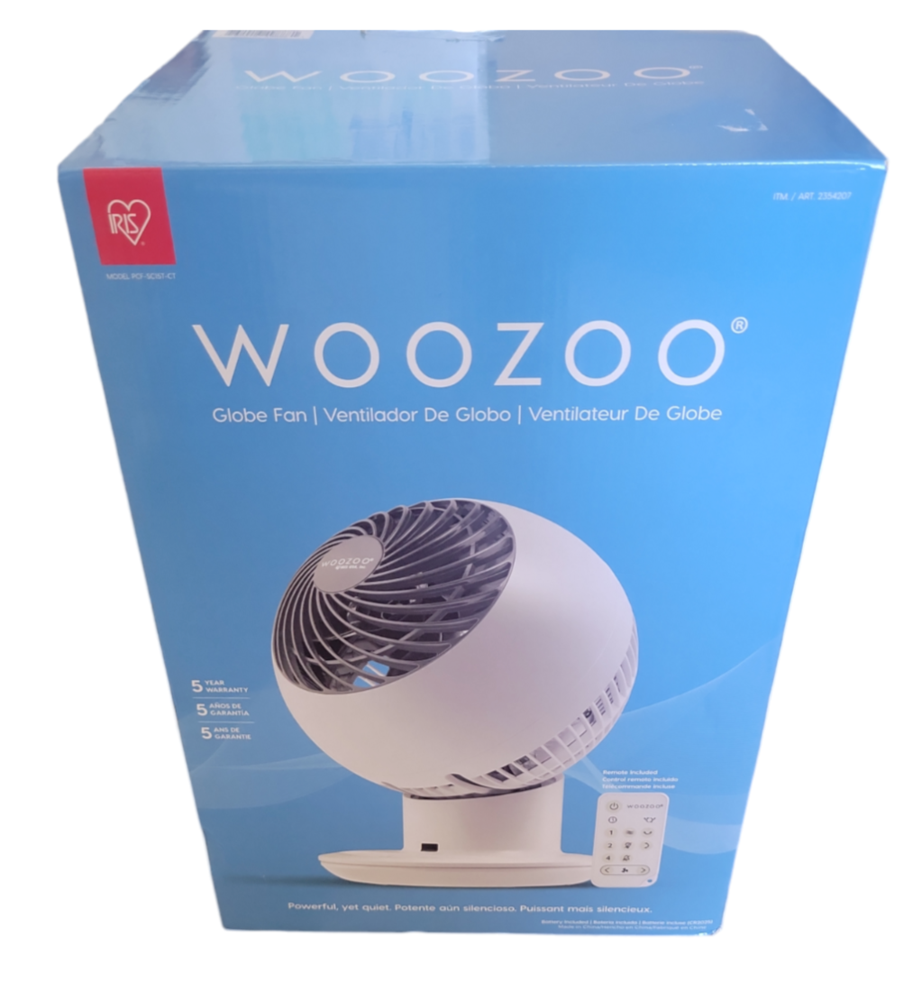 Woozoo 5-Speed Oscillating Globe Fan with Remote Control | eBay
