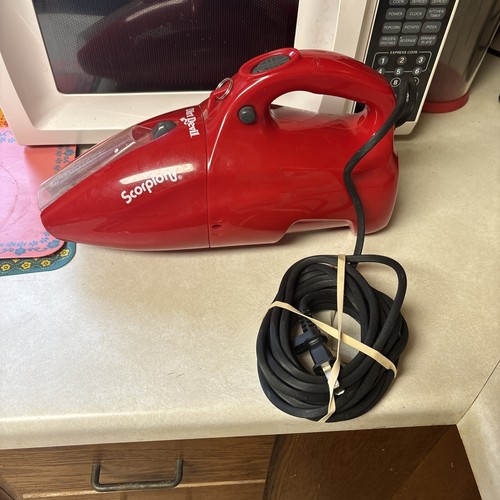 Dirt Devil Red Scorpion Handheld Vacuum Cleaner Works Great | eBay