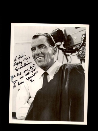 Ed Sullivan JSA Coa Signed 8x10 Photograph Autograph | eBay