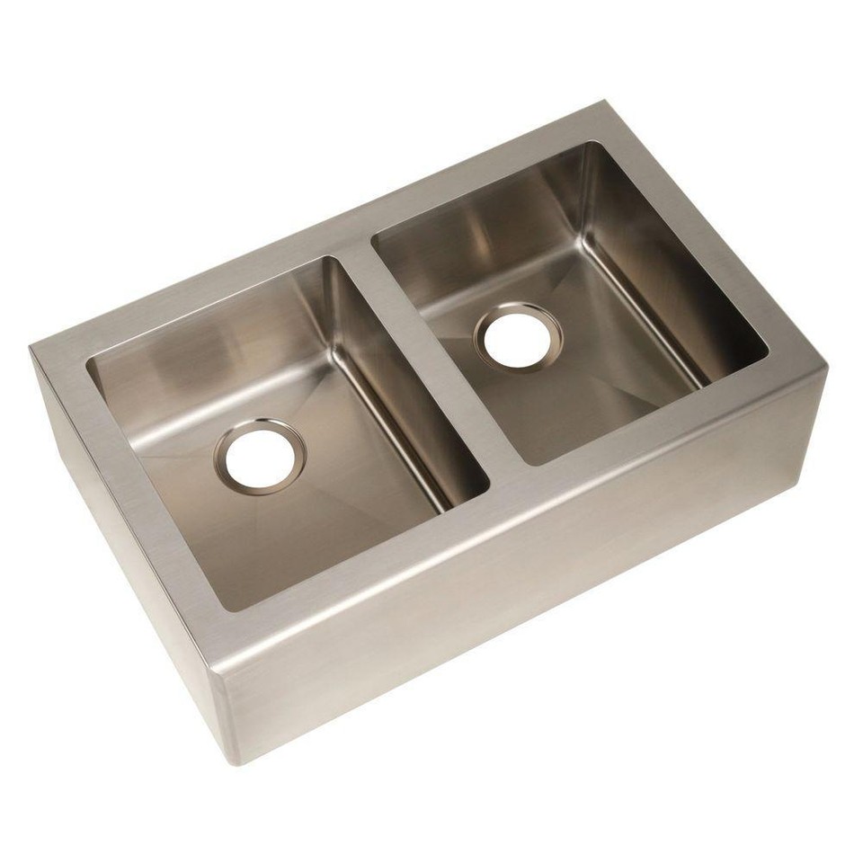 Pegasus AP2033 Apron Stainless Steel Large Double Bowl Kitchen Sink ...