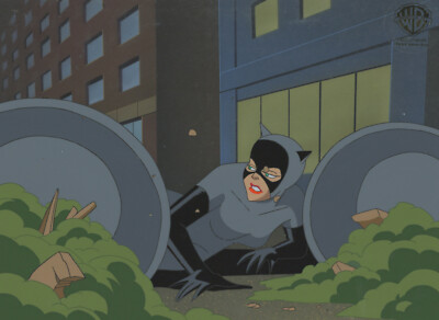 Batman Animated Series-Original Production Cel/OBG-Catwoman-Catwalk | eBay