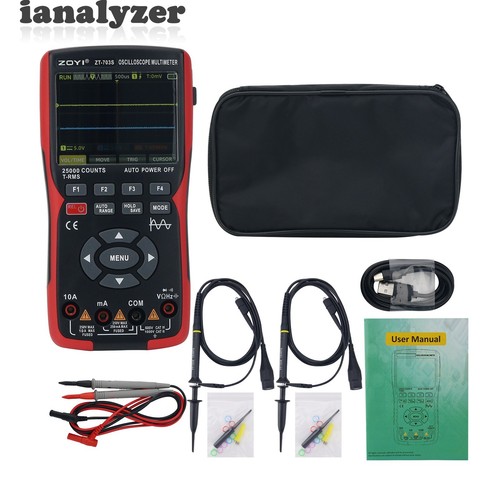 ZT-703S Handheld Multifunctional 3-in-1 Digital Oscilloscope Multimeter ...