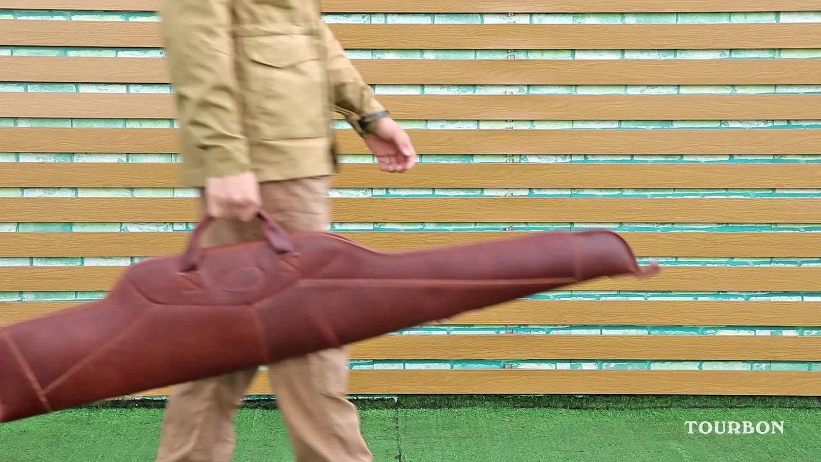 Leather Rifle Carrying Scope Case Soft Gun Slip Storage Sling Bag ...