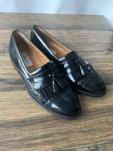 Mezlan Cameron Brown Kiltie Tassel Loafers Brogue Tip Sz 8.5 M Dress ...