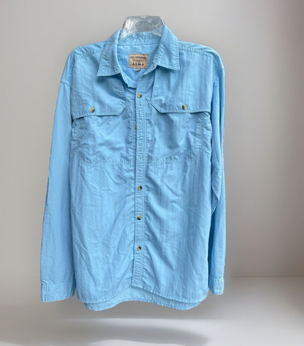 Men's COLD STORAGE Shirt L/S Large Light Blue Outdoor Gear Wear | eBay