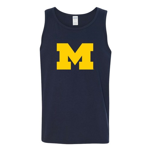 University of Michigan Wolverines Primary Logo Tank Top - Navy | eBay