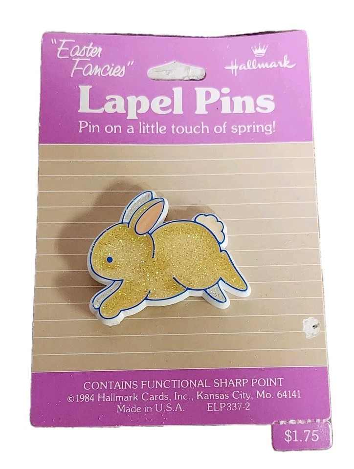 HALLMARK EASTER BUNNY RABBIT LAPEL PIN NEW | eBay