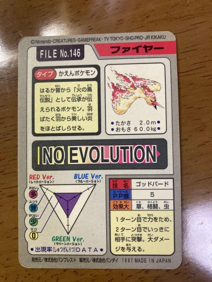 Carddass Bandai Fire Promo Rare Pokemon Card Game | eBay