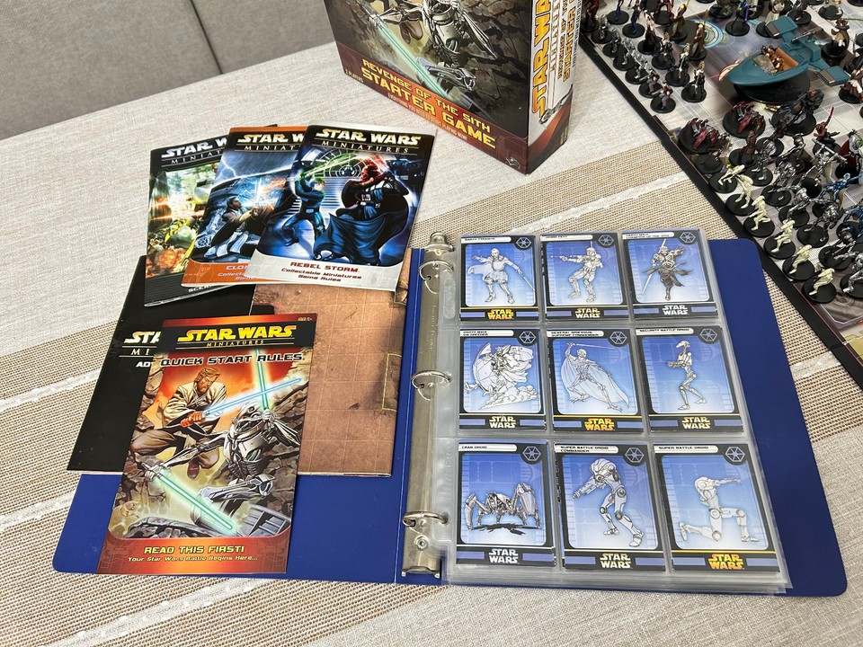 Star Wars Miniatures WotC Huge Collection Lot Miniatures With Cards | eBay
