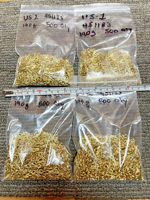 Quantity 500 US-1 Brass Sinker Eyelets for Sinkers | eBay