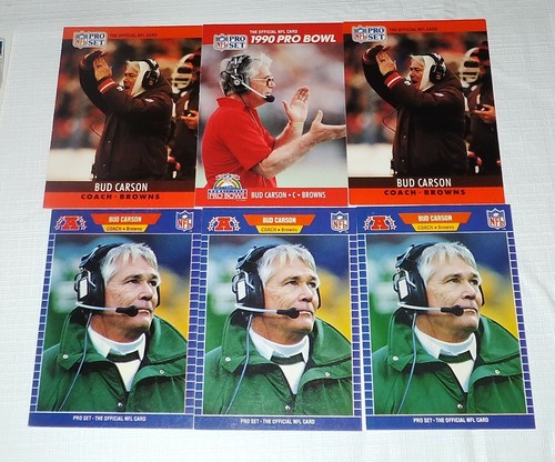 BUD CARSON - Coach - Cleveland Browns - 6 Card Assorted Lot - 9139 | eBay
