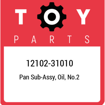 12102-31010 Toyota Pan sub-assy, oil, no.2 1210231010, New Genuine OEM ...