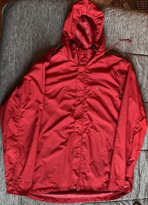 Obey Windbreaker Jacket Red L | eBay