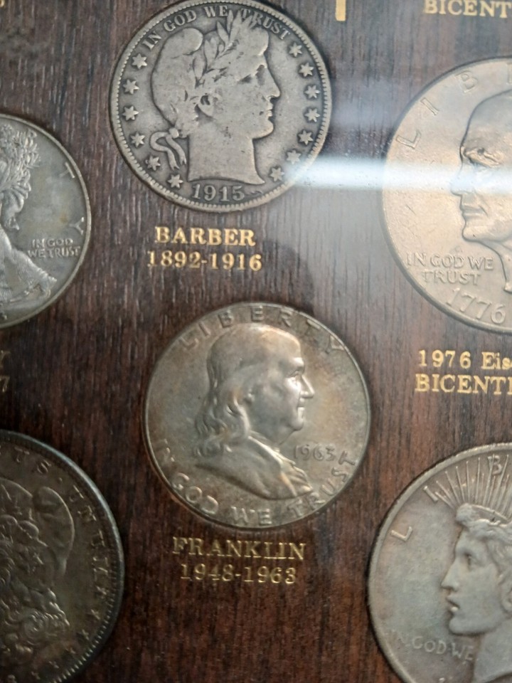 U.S. 20th Century Type Coin Set in Display folder 28 COIN SET w/ MORGAN ...