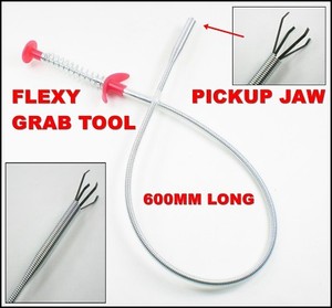 Flexy Grab Pickup Tool Flexible Spring Lift Lifter Manual Claw Grabber ...
