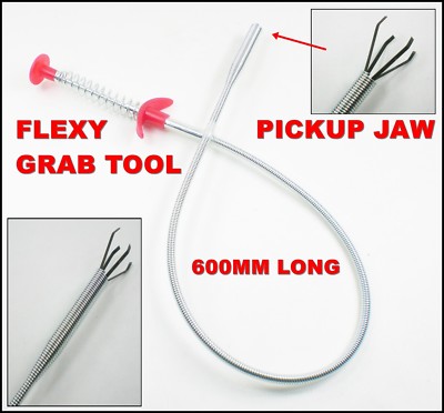 Flexy Grab Pickup Tool Flexible Spring Lift Lifter Manual Claw Grabber ...