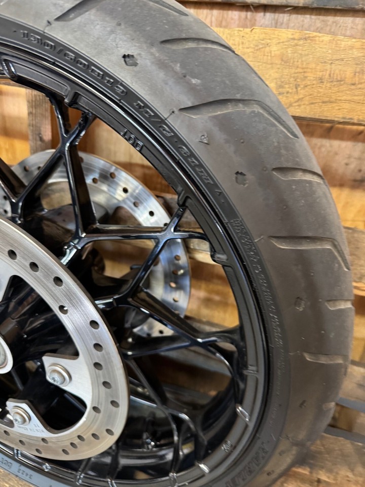 Take-off Harley Davidson Black Prodigy Wheel, Tire & Rotors Baggers PRO ...
