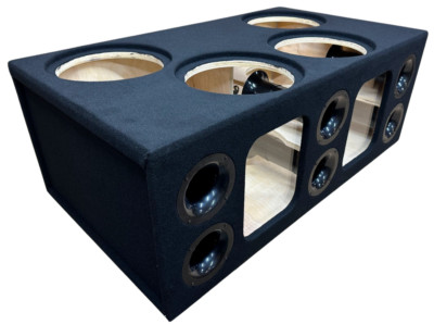 Custom Ported Sub Enclosure Box for 4 12" Deaf Bonce Apocalypse DB Subs ...