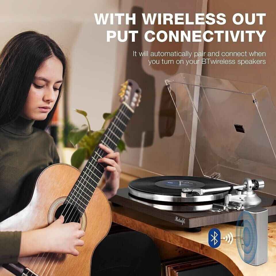 Turn-Table Record Player HQ-KZ006 High-Tech Belt-Driven Turntable ...