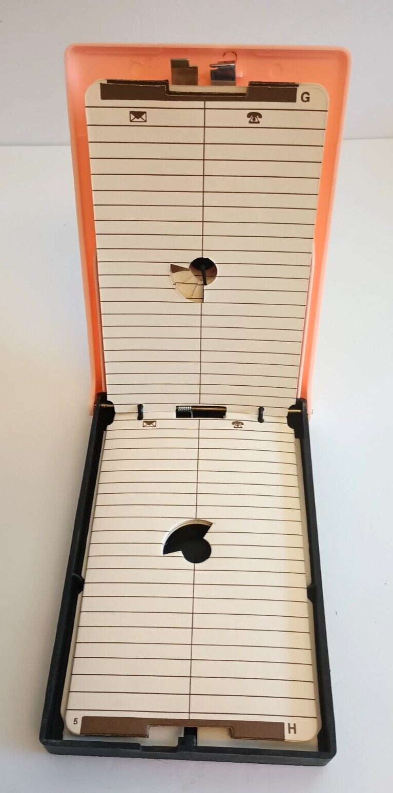 Vintage Eagle 1960's Rotary Dial Telephone Phone Number Index Powder ...