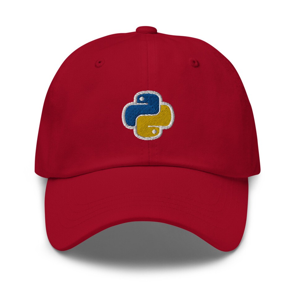 Python Adjustable Baseball Cap engineer programmer developer coder gift ...