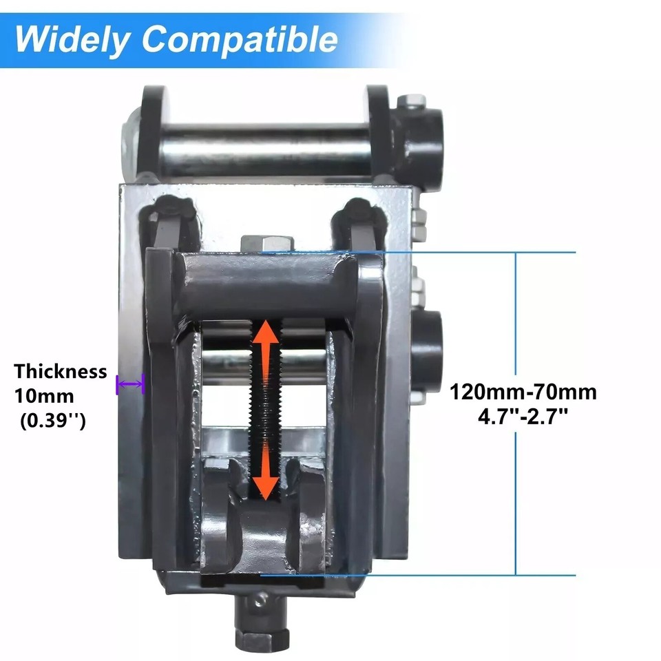 Attachment Quick Hitch Coupler Attachments for 0.8-2.0 Ton Mini ...