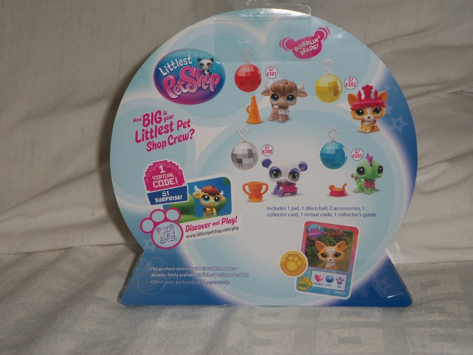 NEW, Littlest Pet Shop DISCO DANCE OFF G7 #202 CORGI DOG Virtual Code ...