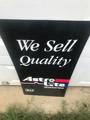 ASTRO-LITE BATTERIES METAL SIGN-by Douglas Battery GAS&OIL AUTO SHOP ...