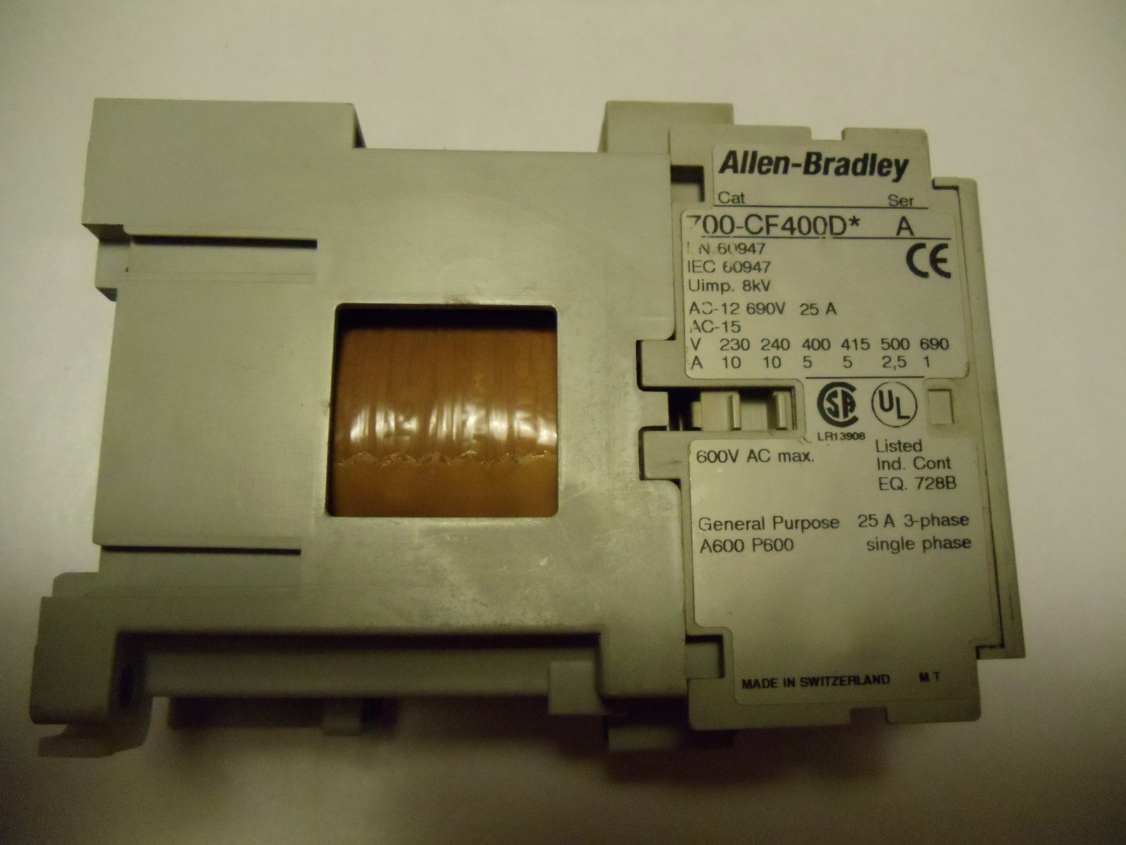 ALLEN BRADLEY AB 700-CF400D* CONTROL RELAY CONTACTOR SER A | eBay
