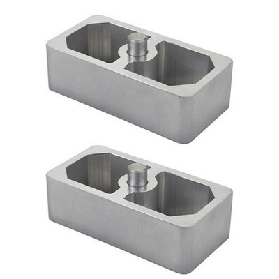 1-1/2 Inch Aluminum Extruded Leaf Spring Lowering Blocks - 2 Pack | eBay