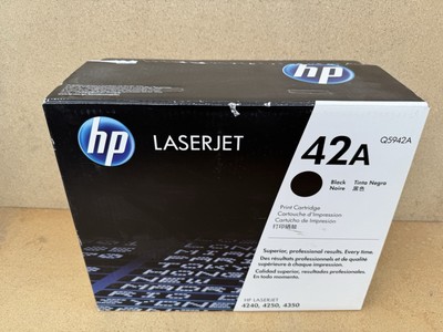 HP 42A Black Original LaserJet Toner Cartridge, Q5942A OPEN Box Genuine ...