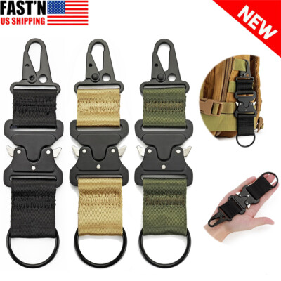 Tactical Key Chains EDC Gear Clips Large Military Keychain Molle ...