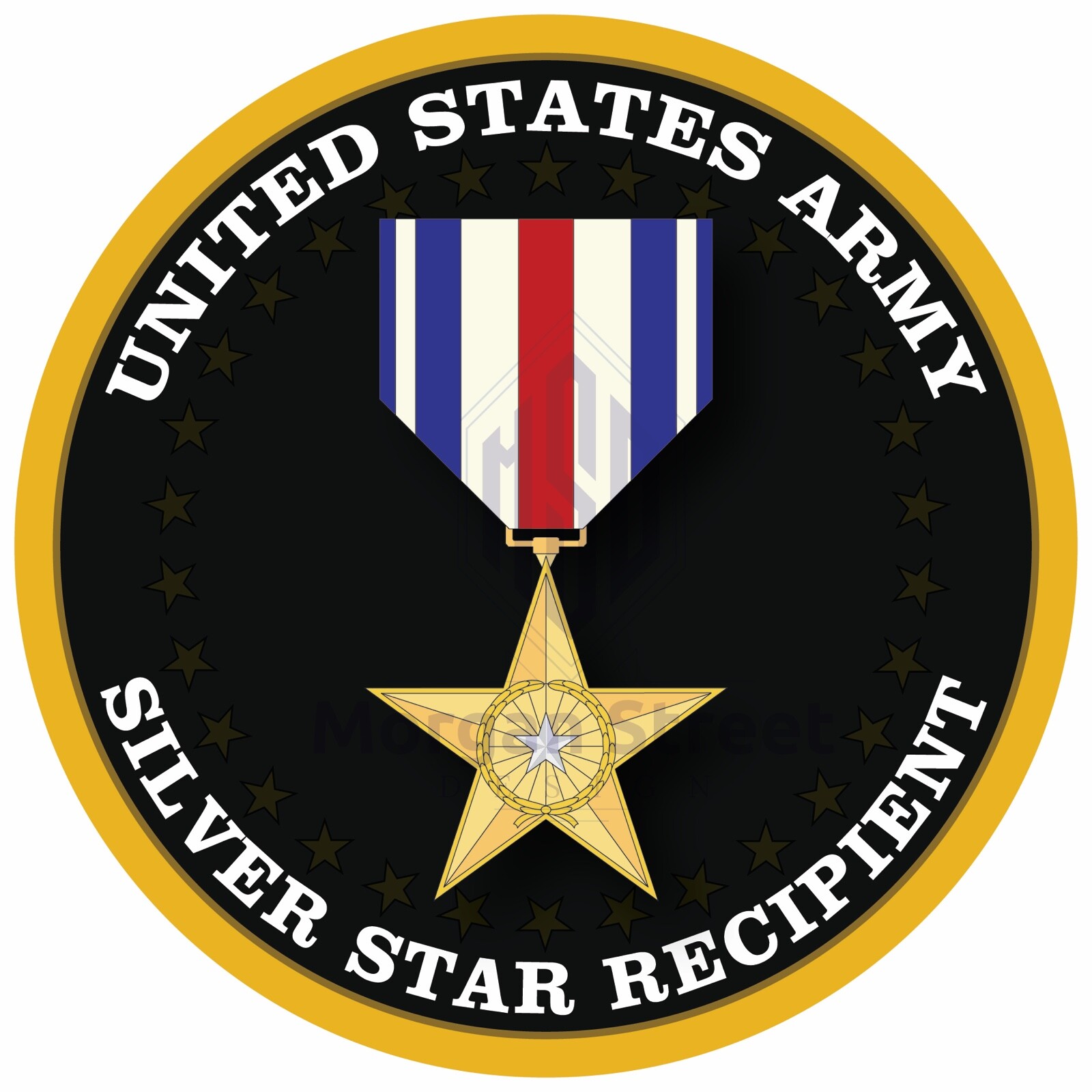 US Army Silver Star Recipient Decal Sticker Veteran | eBay