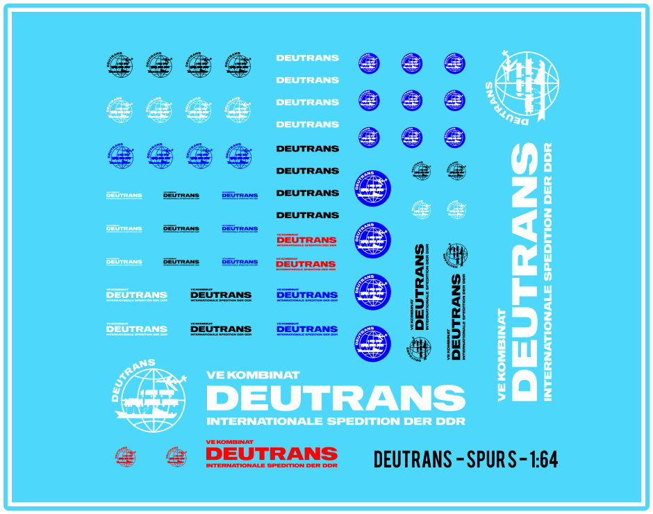 Modelleisenbahn SPUR S / H1 Decal Wasserschieber DDR NVA IFA Deutrans ...