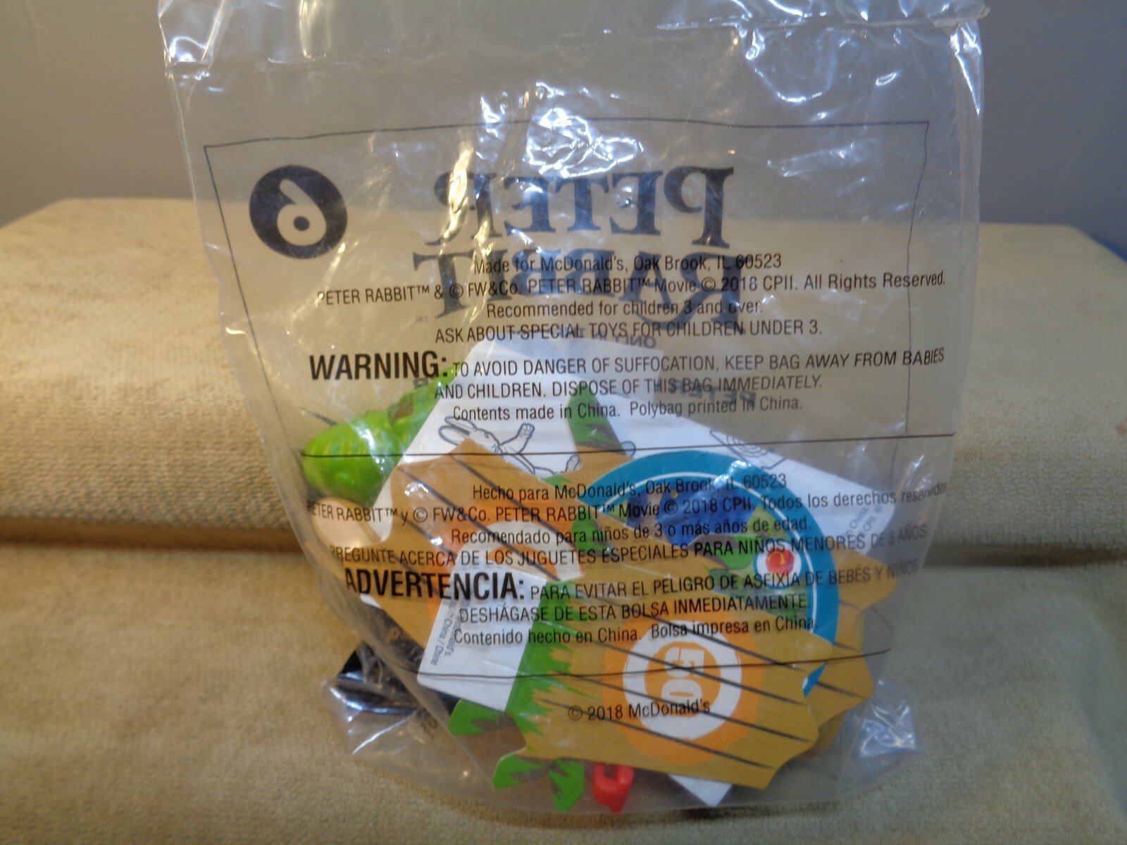 2018 PETER RABBIT LAUNCHER MCDONALDS TOY NIP (MD284) | eBay