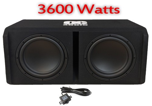 Twin 12" 3600W OE AUDIO DOUBLE ACTIVE PORTED CAR BASS BOX | eBay