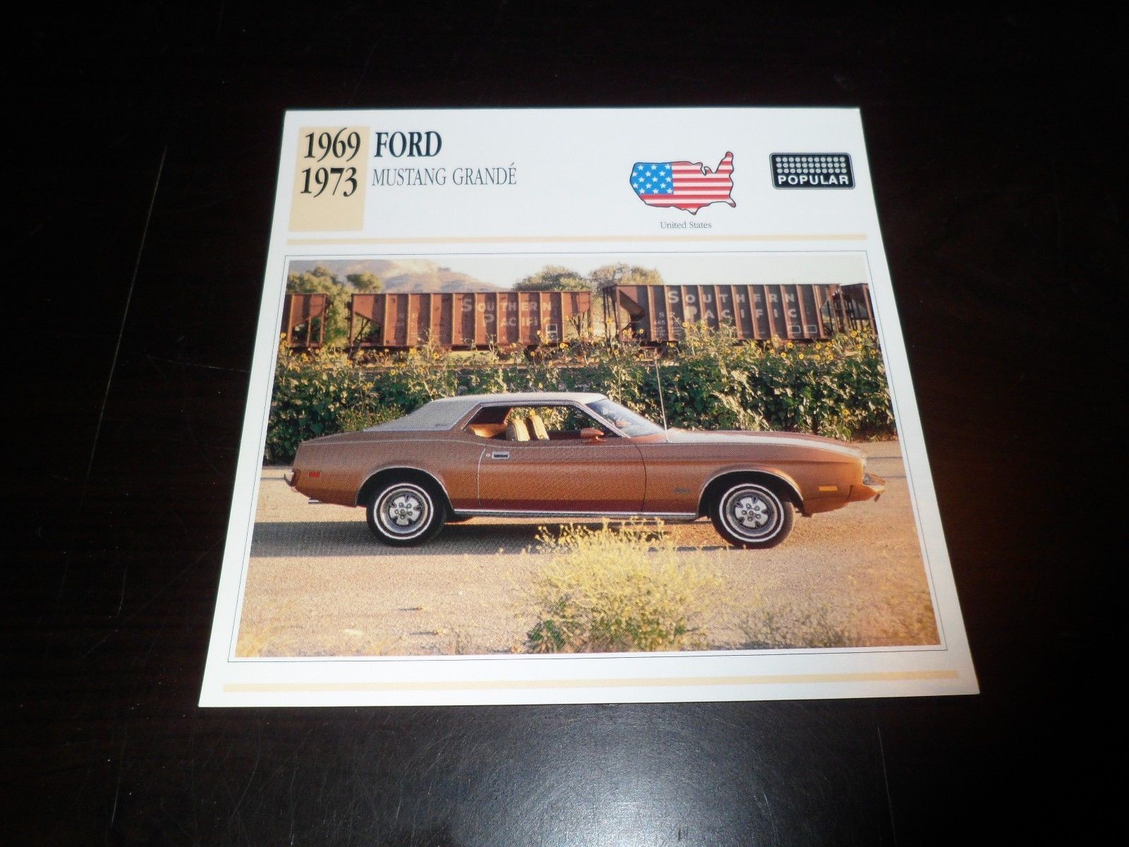 VARIOUS FORD MUSTANG Car Photo Spec Sheet Stat Info CARD | eBay