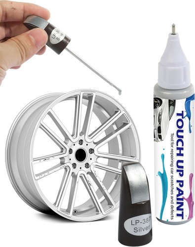 Wheel Repair Kit Silver Rim Touch Up Paint Car Wheel Paint Recover ...