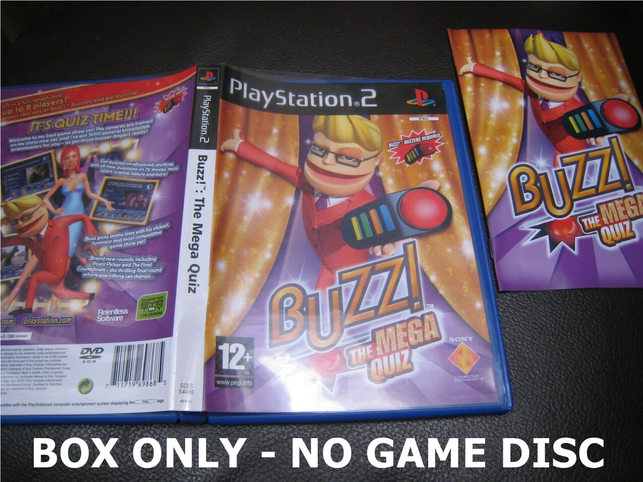 PS2 - BUZZ Buzzers Game Series: Sports Mega Hollywood Pop Robojam ...