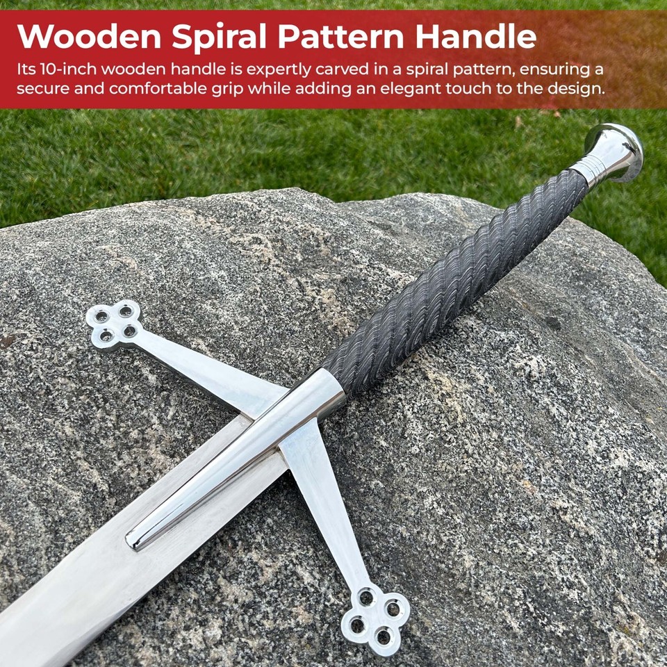 Scottish Highlands Clansman Great Claymore Sword Leather Sheath Overall ...