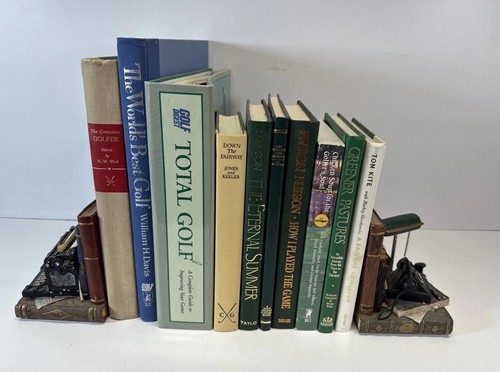 Vintage Lot of 10 Golf Books Swing Help Drills Stories Byron Nelson Ben ...