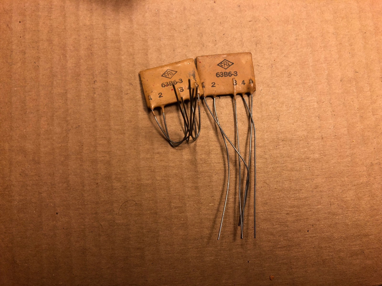 2 NOS Vintage Centralab 63B6-3 PEC Couplates Admiral Bull-Plate ...