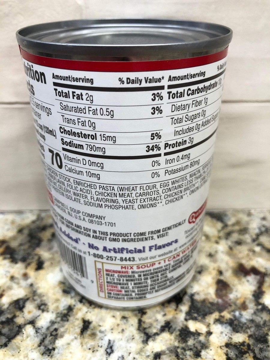 Campbell Soup Nutrition Label Ingredients Campbell Soup Introduces