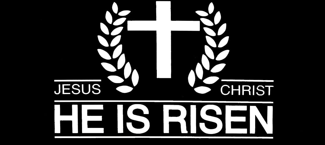 He Is Risen Clipart Black And White