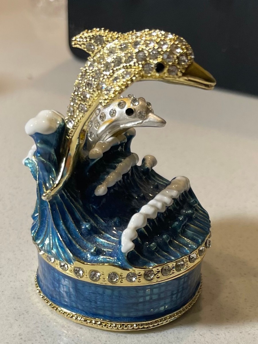 Dolphin Trinket Box Dolphin Trinket Box And Pendant Necklace