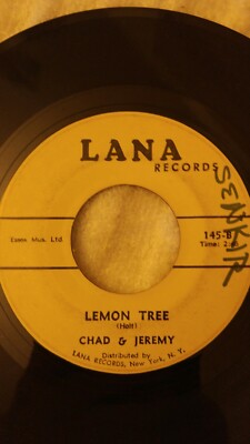 chad stuart and jeremy clyde lemon tree yesterday's gone 7" 45 rpm | eBay