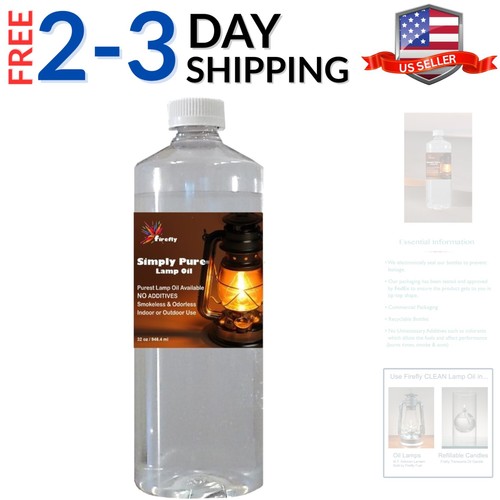 Paraffin Lamp Oil 32oz Odorless Smokeless Long-Lasting Outdoor Indoor ...