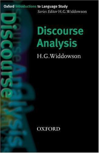 Oxford Introduction to Language Study Ser.: Discourse Analysis by Henry ...