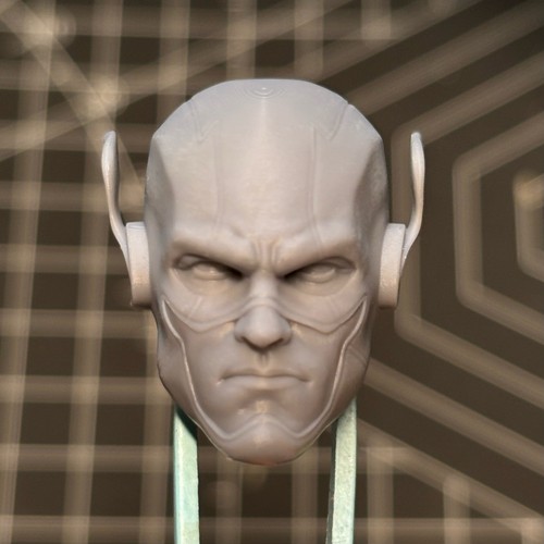 Unpainted 1/12 Mask Barry Allen Head Sculpt Fit 6'' Action Figure | eBay