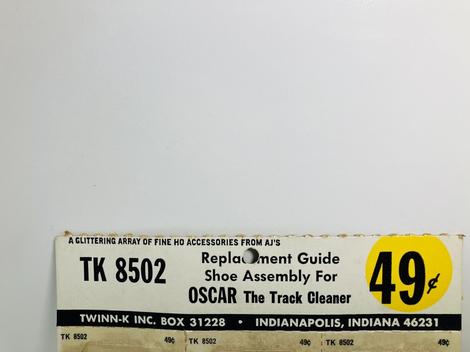 AJ’S OSCAR TRACK CLEANER " GUIDE SHOE ASSEMBLY " RARE! run on AFX ...